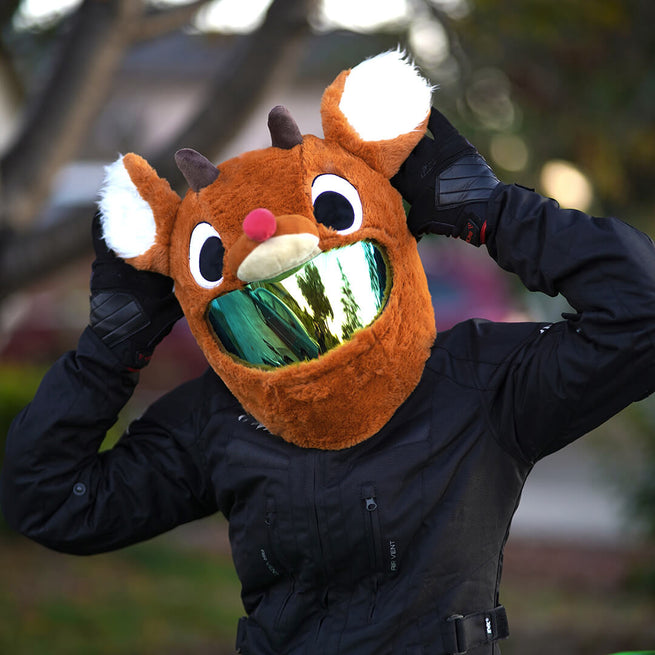 Motorcycle Helmet Cover - Reindeer - Moto Loot