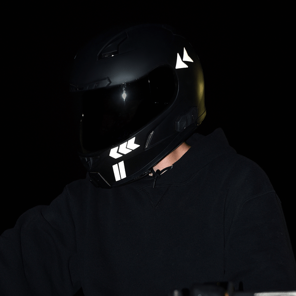 Reflective Helmet Sticker - Arrows and Stripes - Moto Loot