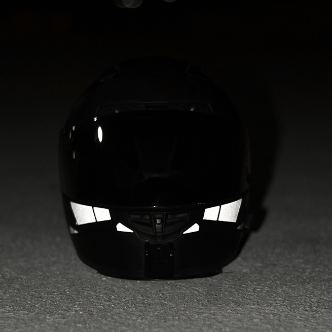 Reflective Helmet Sticker - Stars and Arrows - Moto Loot