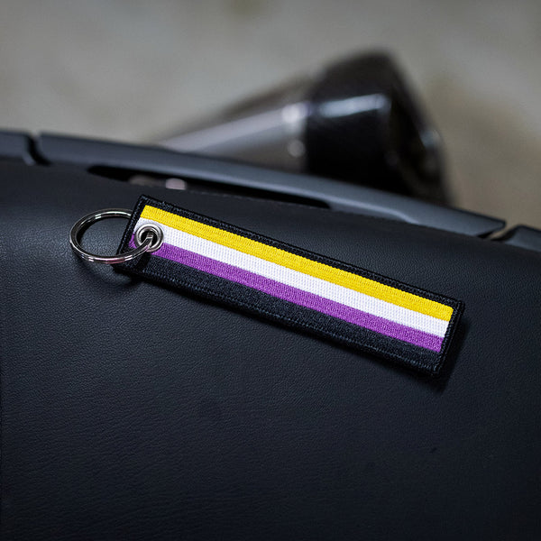 Non Binary - Pride Flag Keychain - Moto Loot