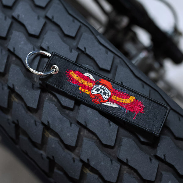 Skull Face - Motorcycle Keychain - Moto Loot