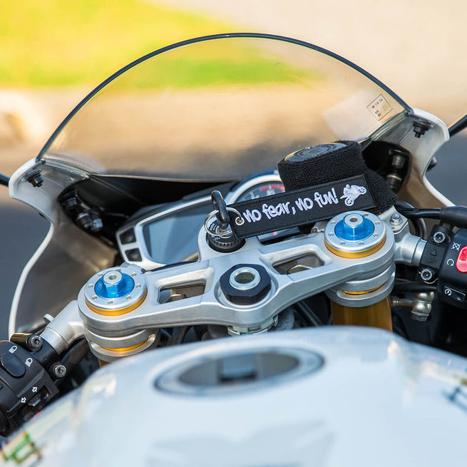 No Fear No Fun - Motorcycle Keychain - Moto Loot