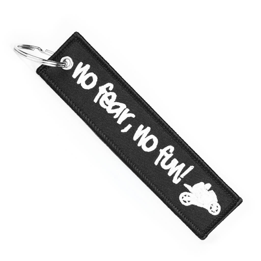 No Fear No Fun - Motorcycle Keychain - Moto Loot